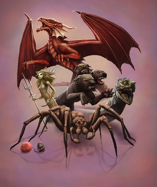 Diego Abreu illustrates a pop-up guide to the creatures of the ...